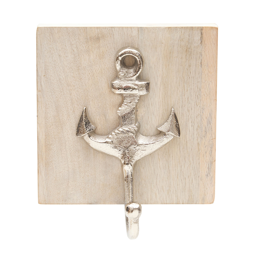 Anchor & Wood Wall Hook – Mermaid Cove