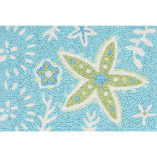 Marine Green Starfish Rug – Mermaid Cove