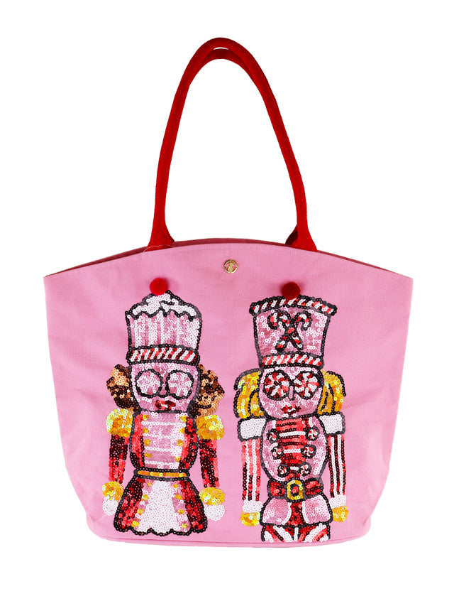 Embroidered Sequin Nutcracker Tote – Mermaid Cove