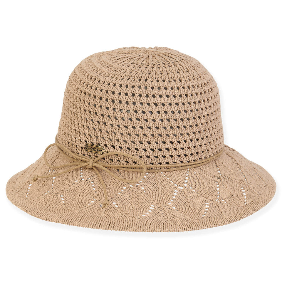 Santa Maria Poly Braid Bucket Hat in Beige – Mermaid Cove
