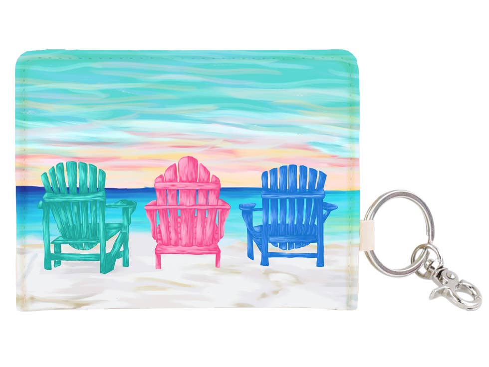 Beach Chair Keychain Wallet – Mermaid Cove