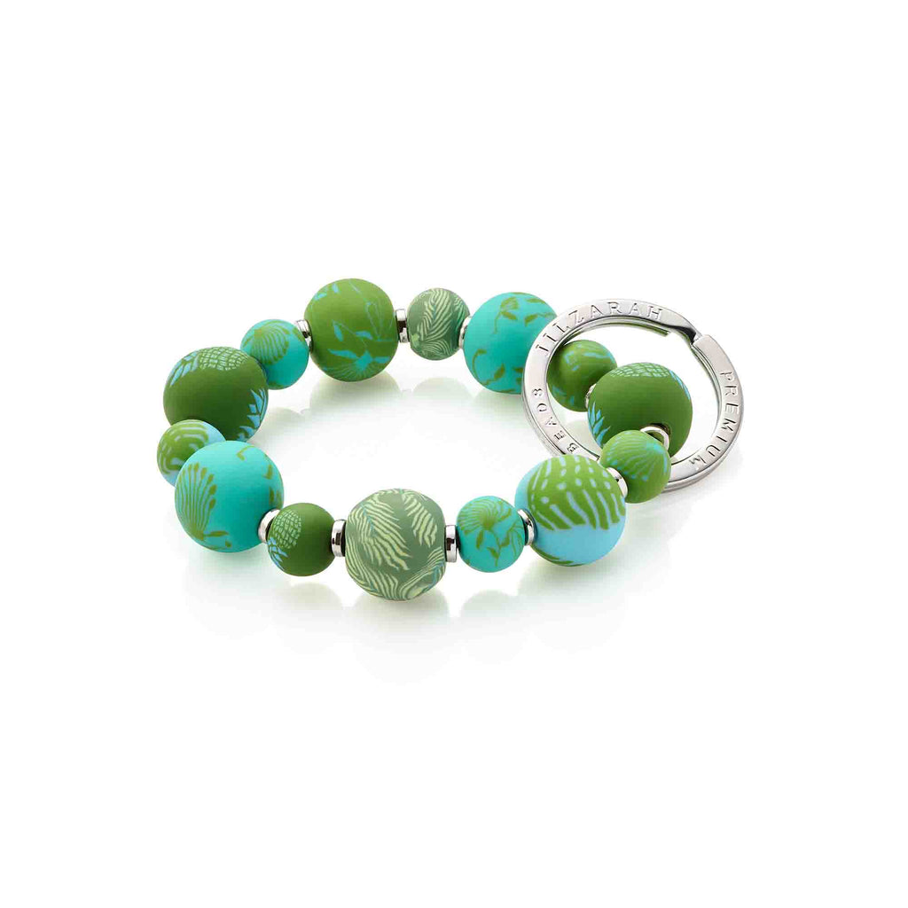 Tropical Green Small Wrist Keychain – Mermaid Cove