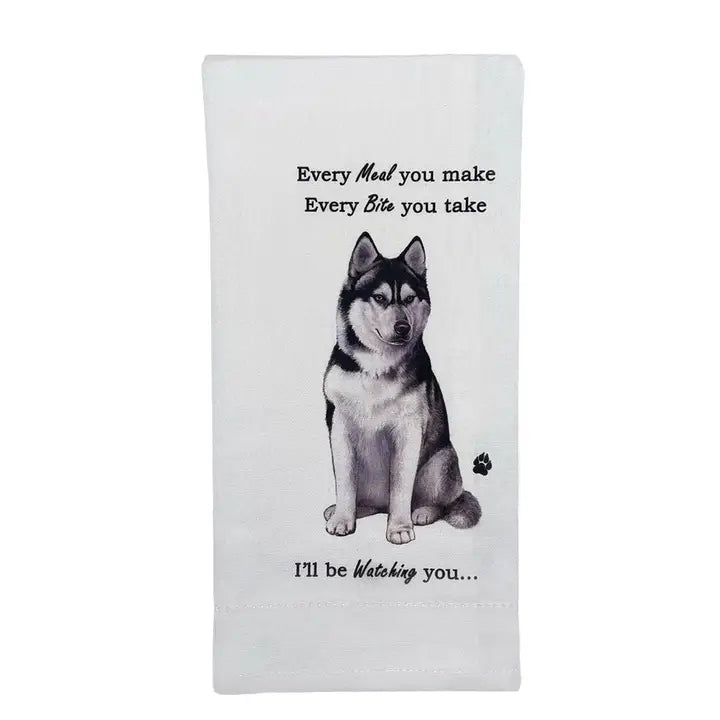 Siberian Husky Kitchen Towel – Mermaid Cove