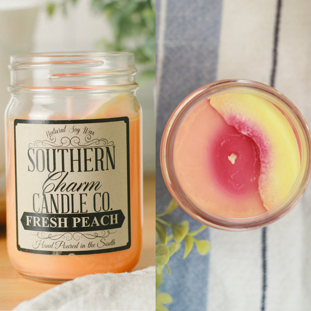 Fresh Peach Soy Wax Candle – Mermaid Cove
