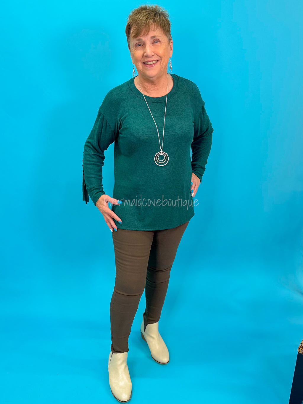 Harper Lynn Top in Kelly Green – Mermaid Cove