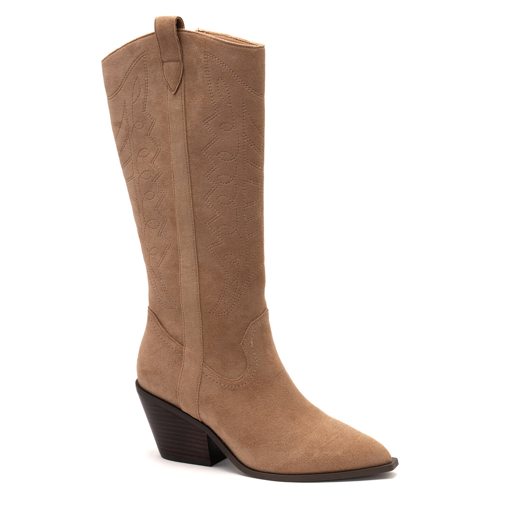 Howdy Boots in Camel Suede – Mermaid Cove