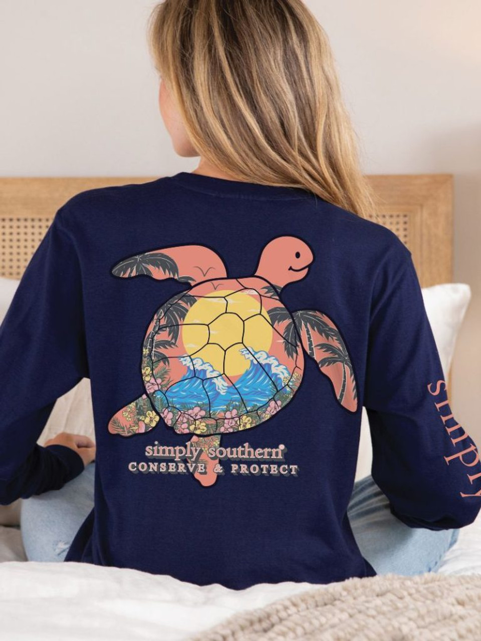 Turtle Tracker Waves Top In Eclipse – Mermaid Cove