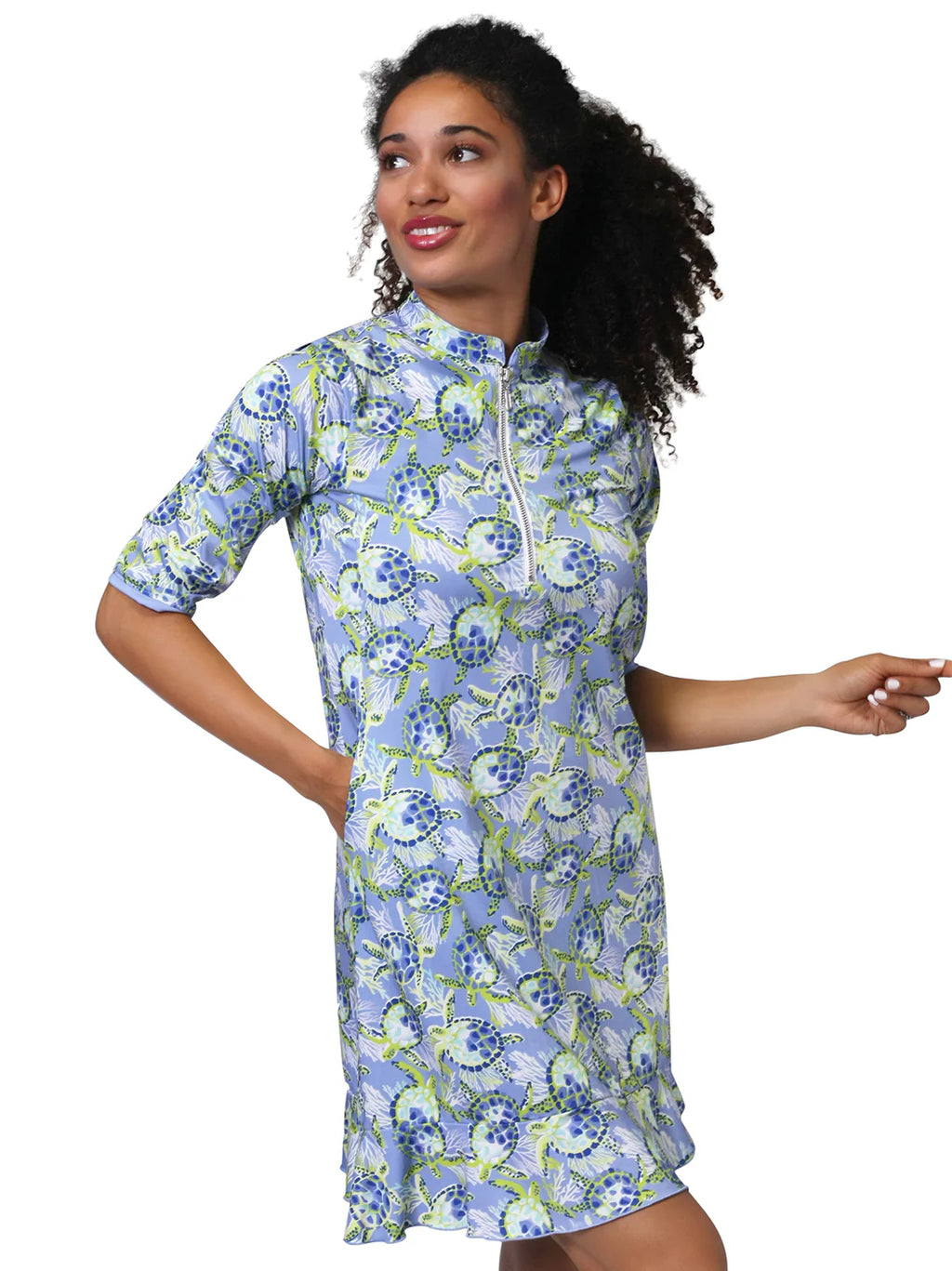 Sporty And Fun Dress In Myrtle – Mermaid Cove