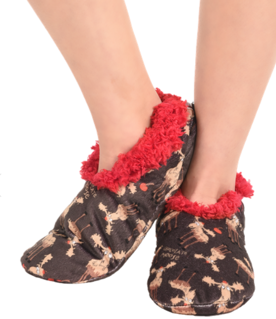 Chocolate Moose Fuzzy Feet Slipper – Mermaid Cove