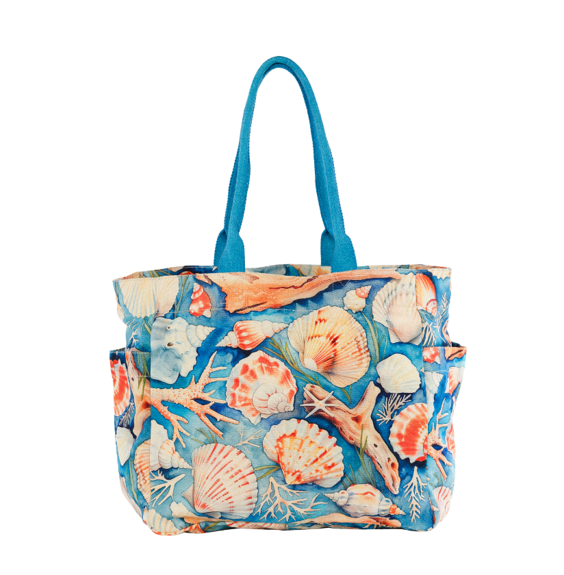 Seashell Beach & Pool Tote – Mermaid Cove