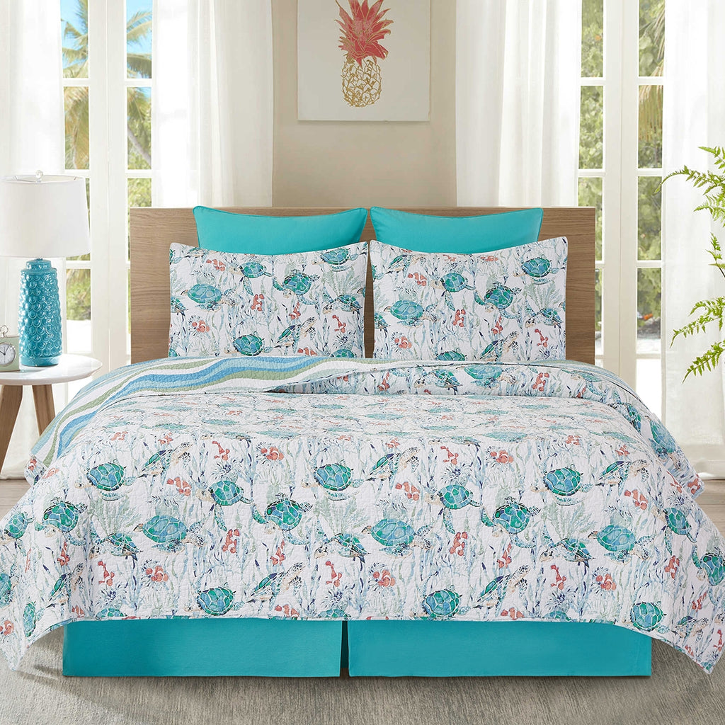 Sea Turtle Cove King Quilt Set – Mermaid Cove