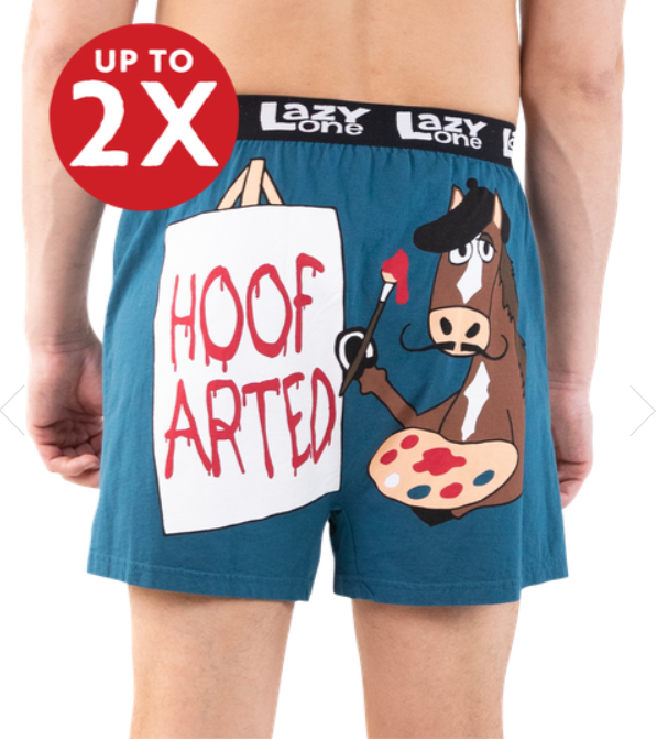 Hoof Arted Men's Horse Funny Boxer – Mermaid Cove