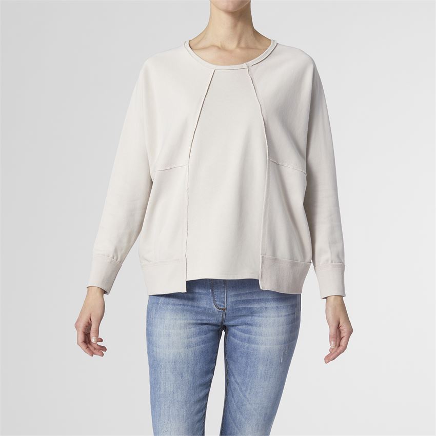 Kaylin Pieced French Terry Sweatshirt in Cement – Mermaid Cove