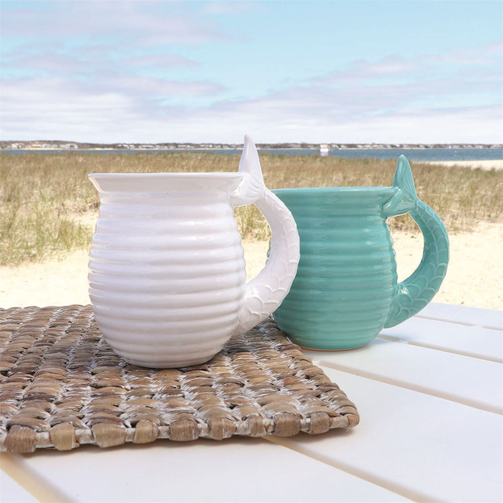 Embossed Mermaid Tail Handle Mug – Mermaid Cove