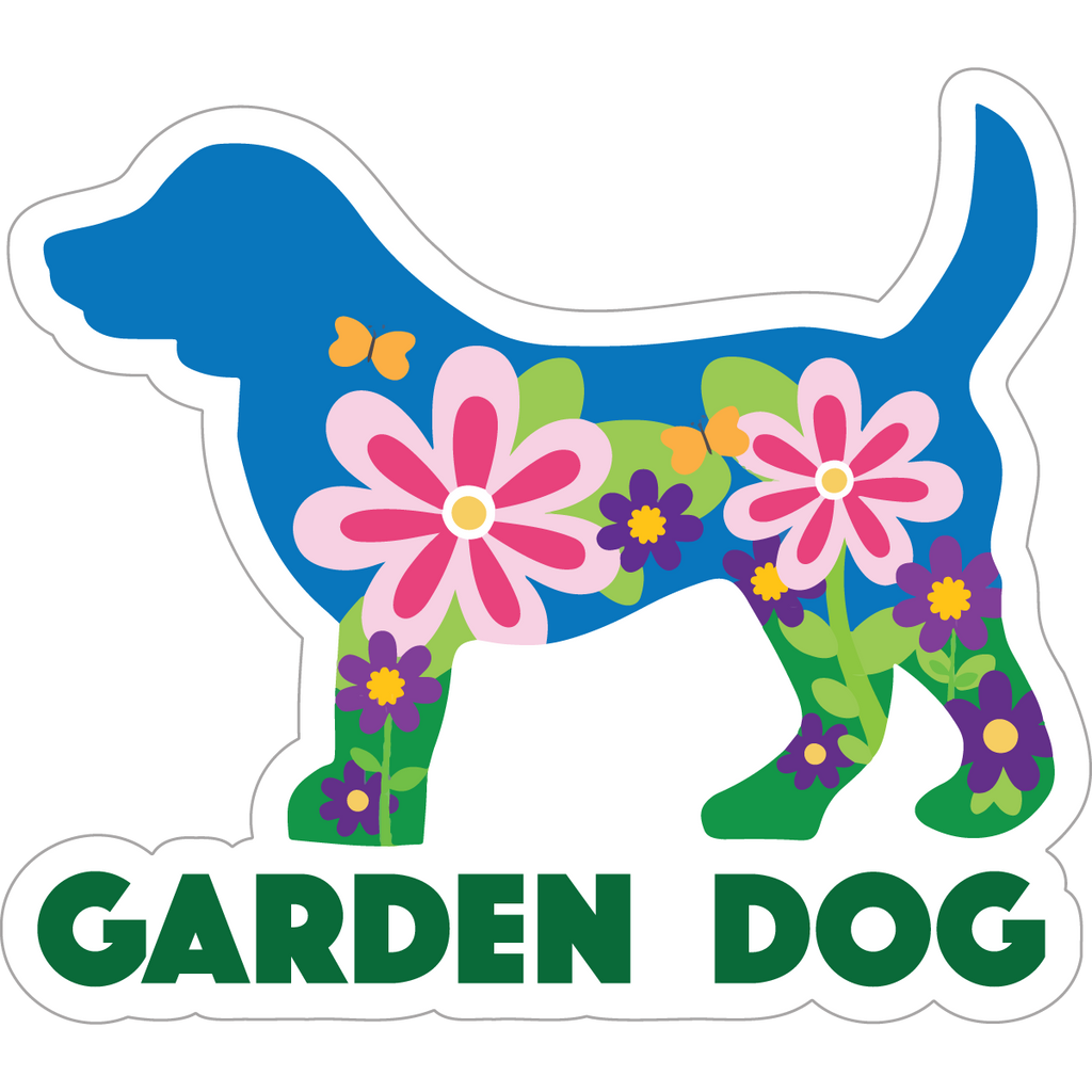3" Sticker- Garden Dog – Mermaid Cove