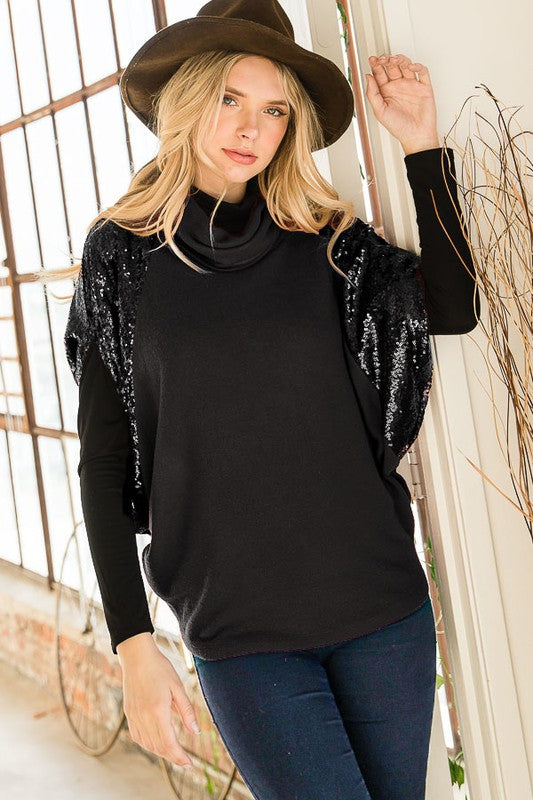 Standout Sequin Top - Available in 3 Colors – Mermaid Cove