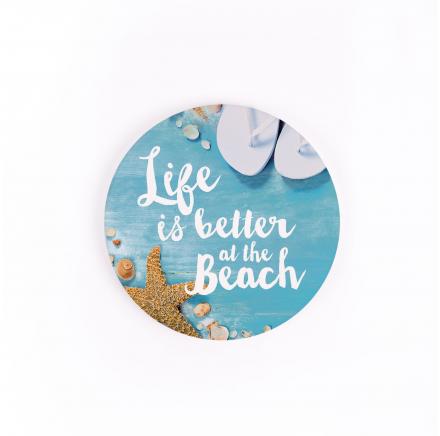 Car Coaster - Life is Better At The Beach – Mermaid Cove