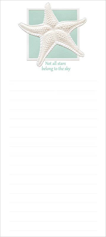 Starfish Deluxe Notepad – Mermaid Cove