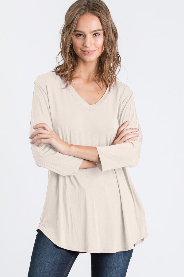 Harper Top in Ivory – Mermaid Cove